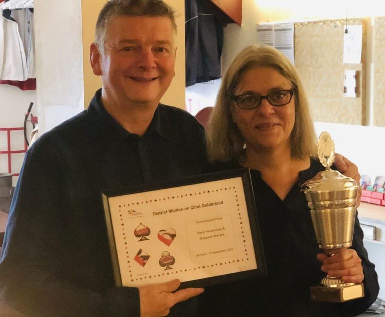 Rene Heusschen en Margreet Wevers winnen het Azenkampioenschap